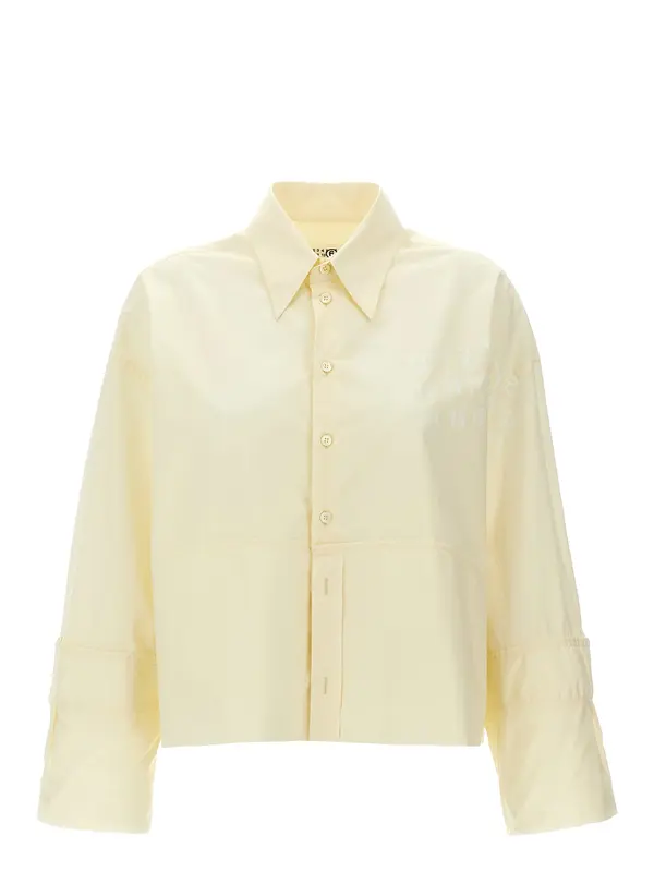 MAISON MARGIELA Logo Print Shirt - White