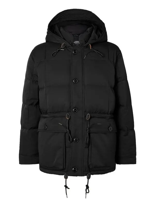 FRIZMWORKS Karakoram Quilted Cotton-blend Hooded Down Jacket - Black