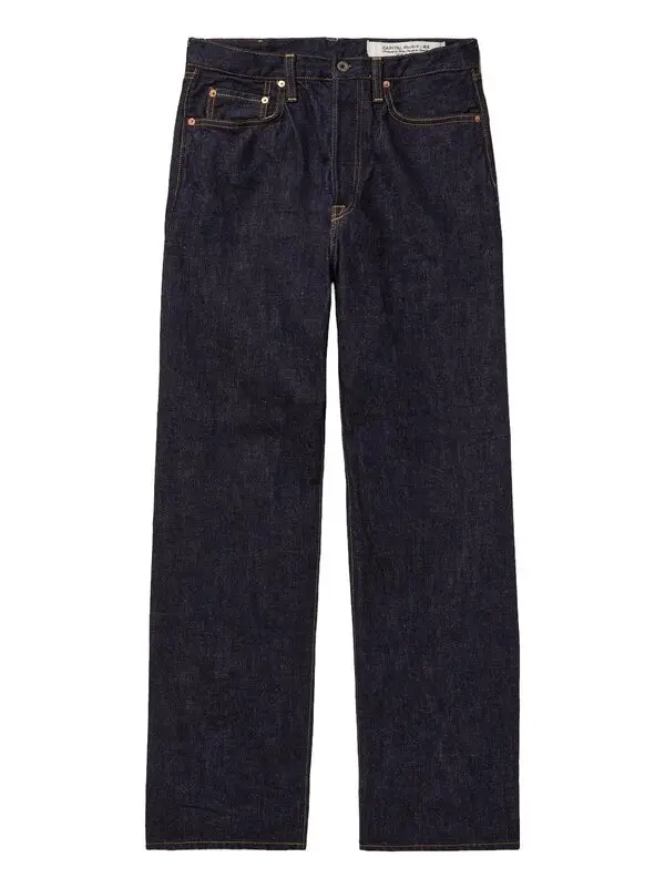 Kapital Monkey Cisco Straight-leg Selvedge Jeans - Blue