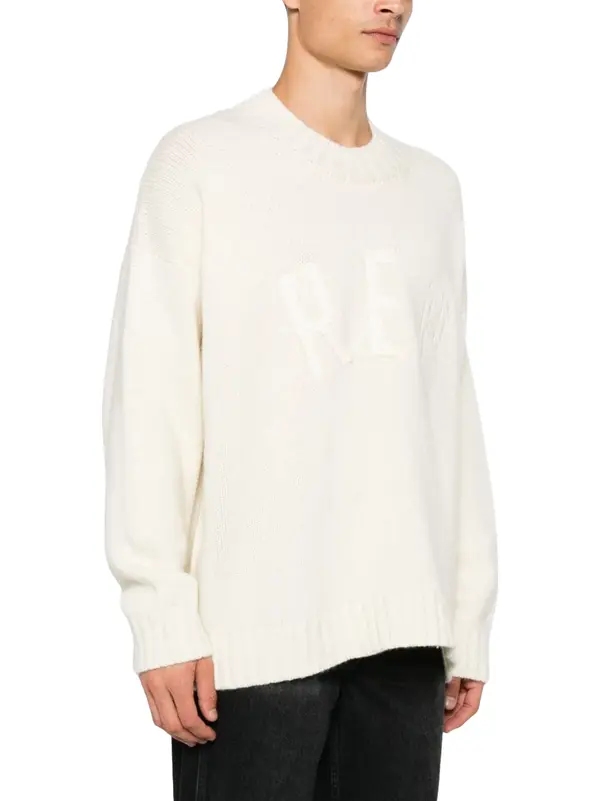 REPRESENT Logo-lettering Sweater - White