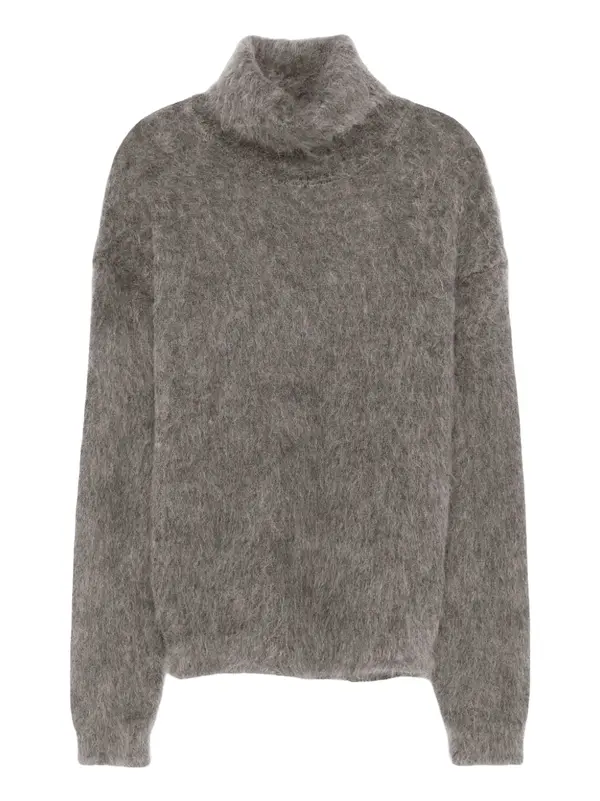 Saint Laurent Brushed Sweater - Grey