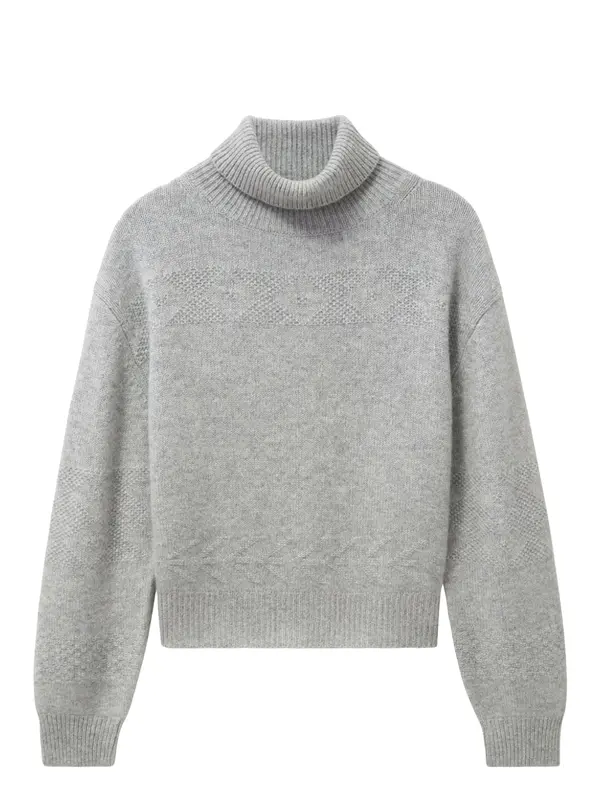 Pringle Of Scotland Turtleneck Cashmere Sweater - Grey