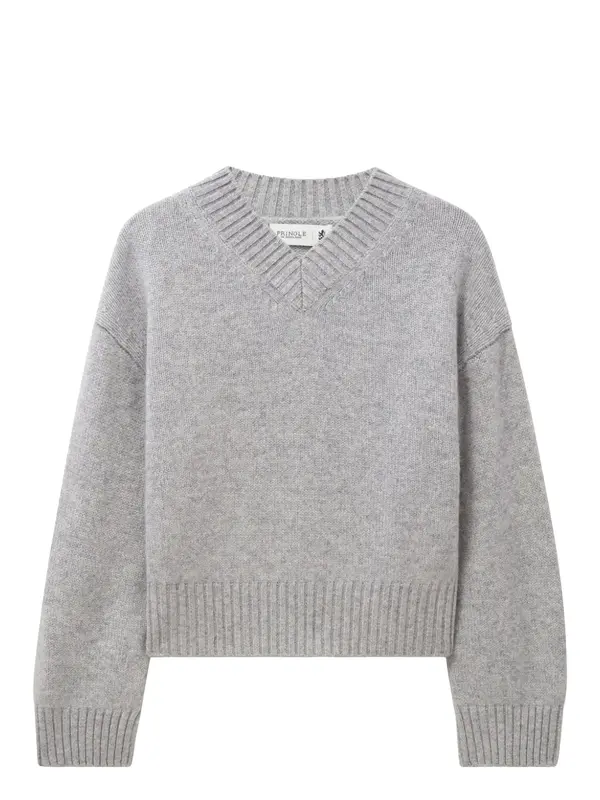 Pringle Of Scotland V-neck Cashmere Sweater - Grey