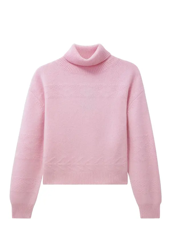 Pringle Of Scotland Turtleneck Cashmere Sweater - Pink