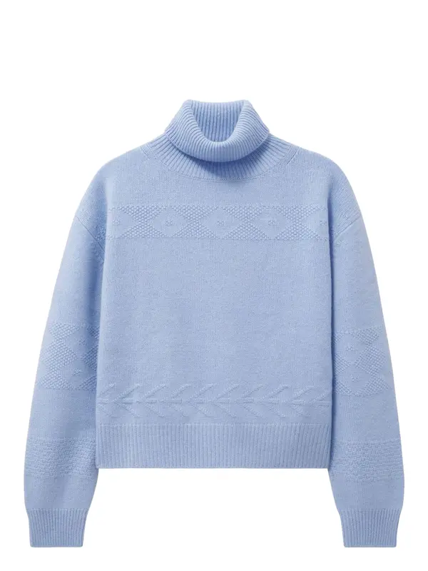 Pringle Of Scotland Turtleneck Cashmere Sweater - Blue