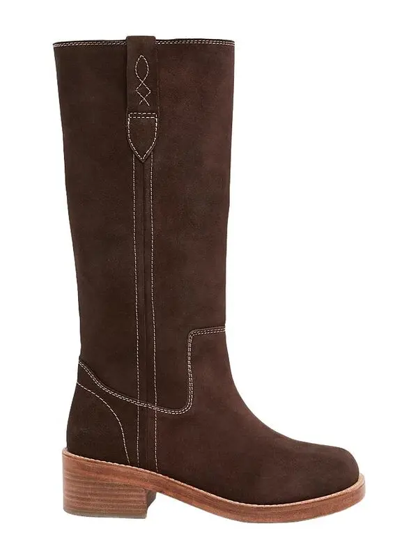 Free People Blaze Block Heel Boots - Weathered