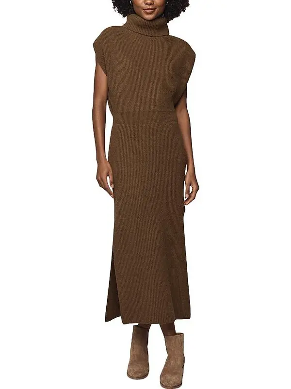 Splendid Sleeveless Sweater Dress - Dark Saddle