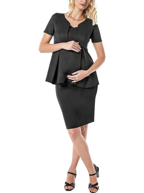 MARION Maternity & Nursing Empire Waist Top - Black