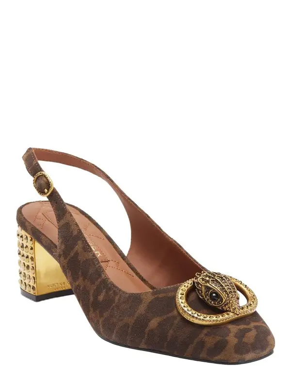 Kurt Geiger Chelsea Slingback Pumps - Brown
