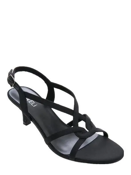 Vaneli Monde Strappy Slingback Sandal - Black