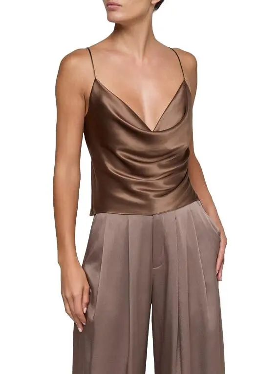 L'Agence Calista Cowl Neck Camisole - Cardamom