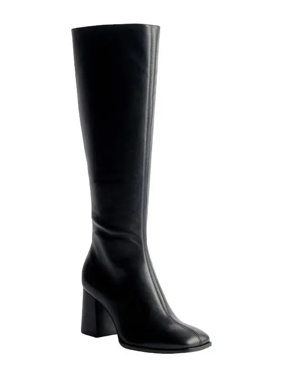 REFORMATION Nylah Knee High Boots - Black