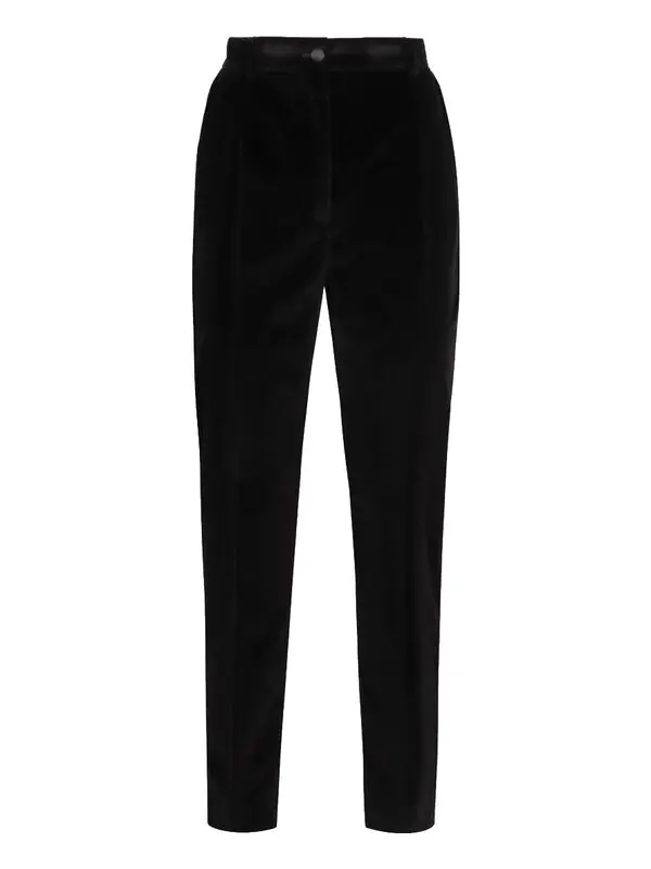 Dolce & Gabbana Velvet Trousers - Black