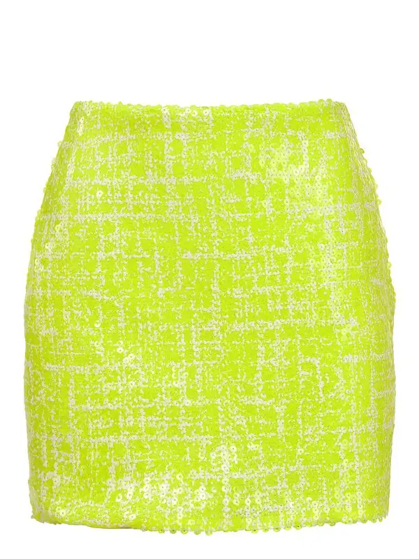 FRANCESCA MIRANDA Nora Sequined Mini Skirt - Green