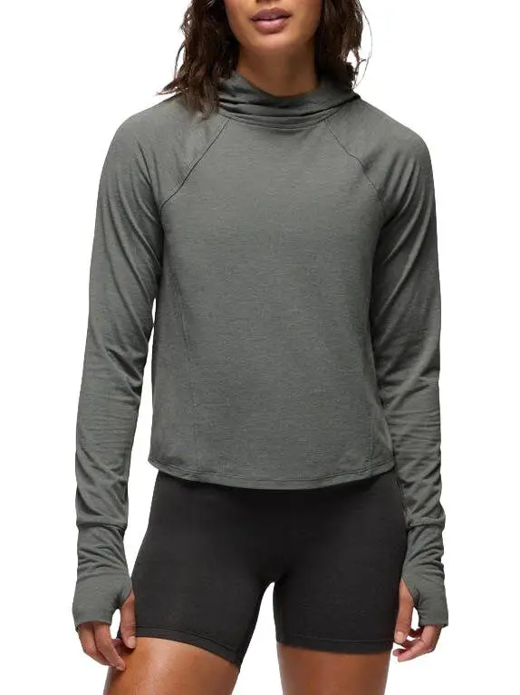 Prana Sol Searcher Upf 50 Sun Hoodie - Thyme