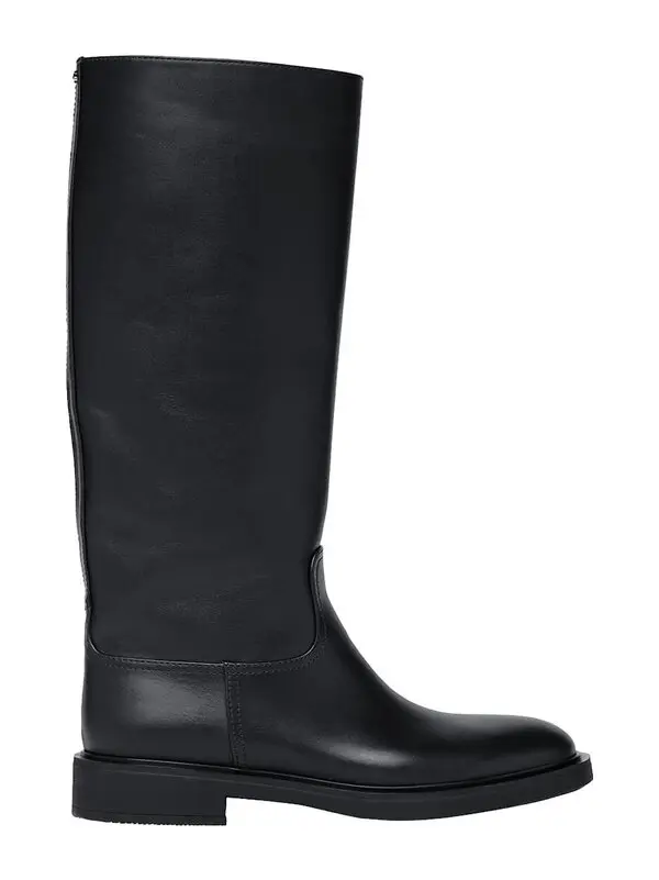 GIANVITO ROSSI Tall Leather Riding Boots - Black Nero