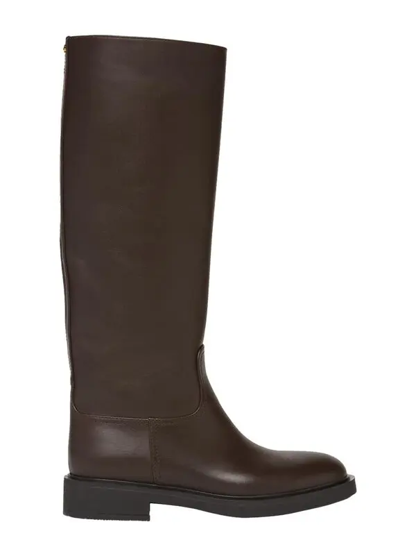 GIANVITO ROSSI Tall Leather Riding Boots - Brown