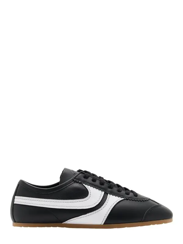 Dries Van Noten Leather Runner Sneakers - Black