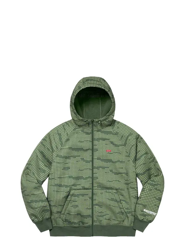 Supreme Windstopper Zip Up Hooded Sweatshirt - Green