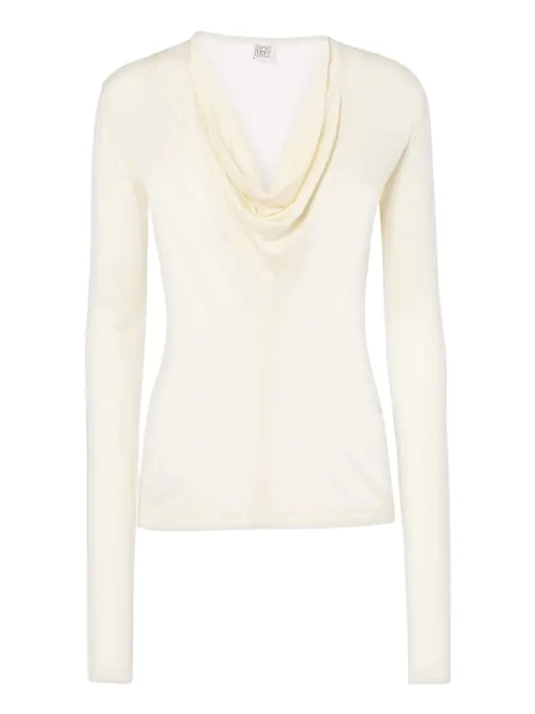 TOTEME Draped Top - Neutrals