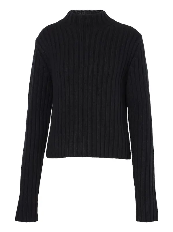 TOTEME Petite Chunky Wool And Cashmere Sweater - Black