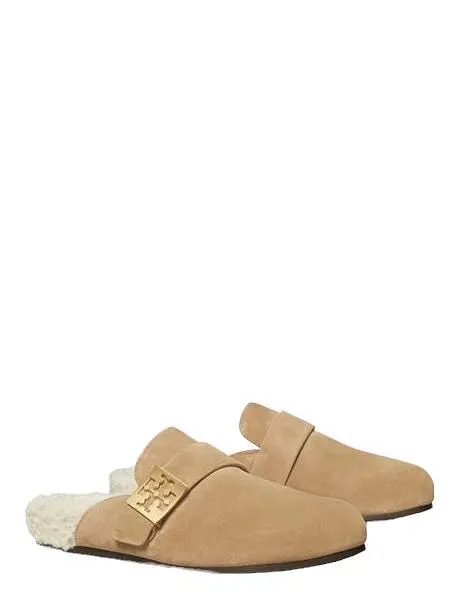 Tory Burch Mellow Faux Shearling Lined Mule - Noisette/taupe
