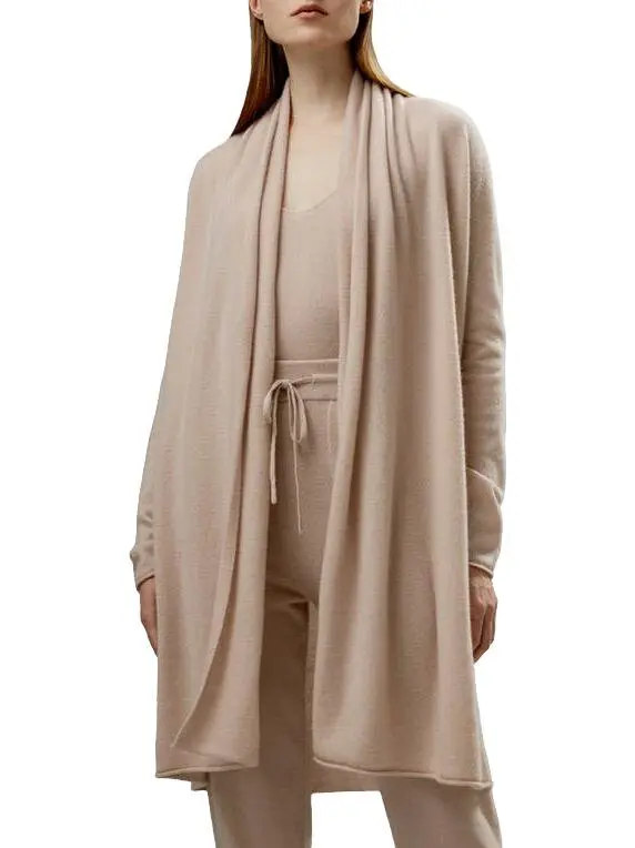 Lilysilk 100% Cashmere Wrap Cardigan With Shawl Collar - Cherry Blossoms