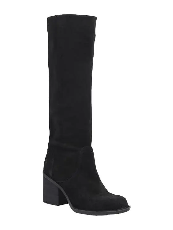 BØRN Thea Knee High Boots - Black Suede