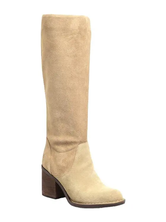 BØRN Thea Knee High Boots - Natural Suede