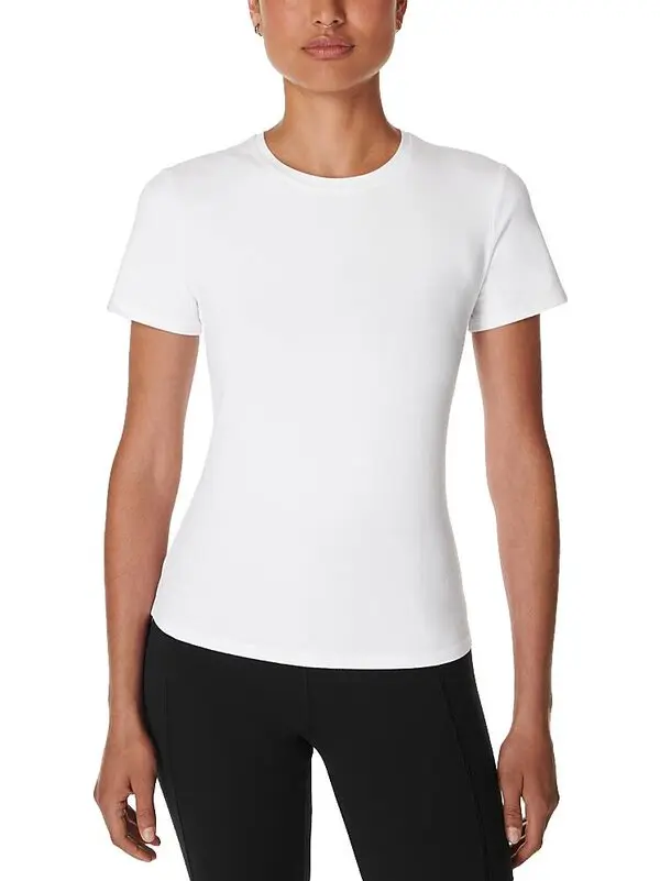 Sweaty Betty Essential Short Sleeve Tee - White