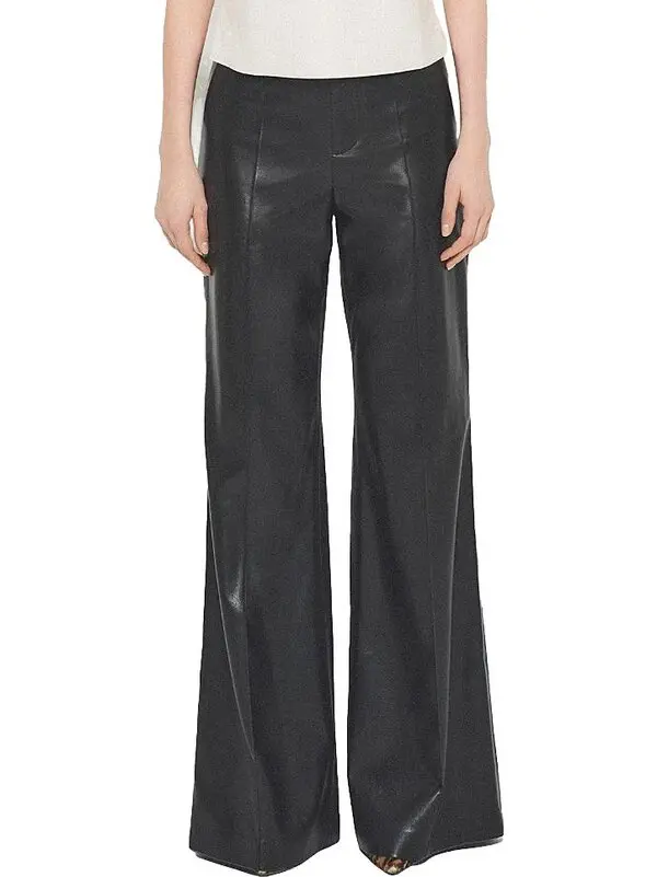 AS By DF Tell Me Lies Recycled Leather Trouser - Black