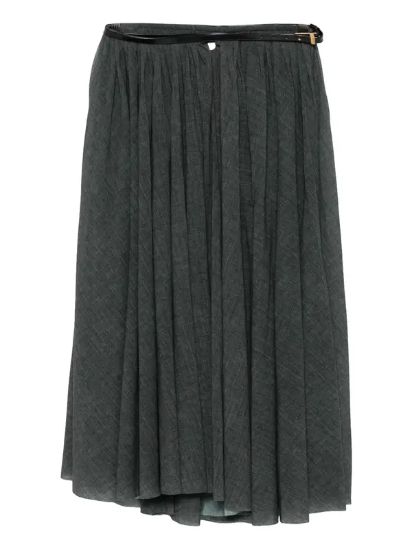 Philosophy Di Lorenzo Serafini Pleated Midi Skirt - Grey