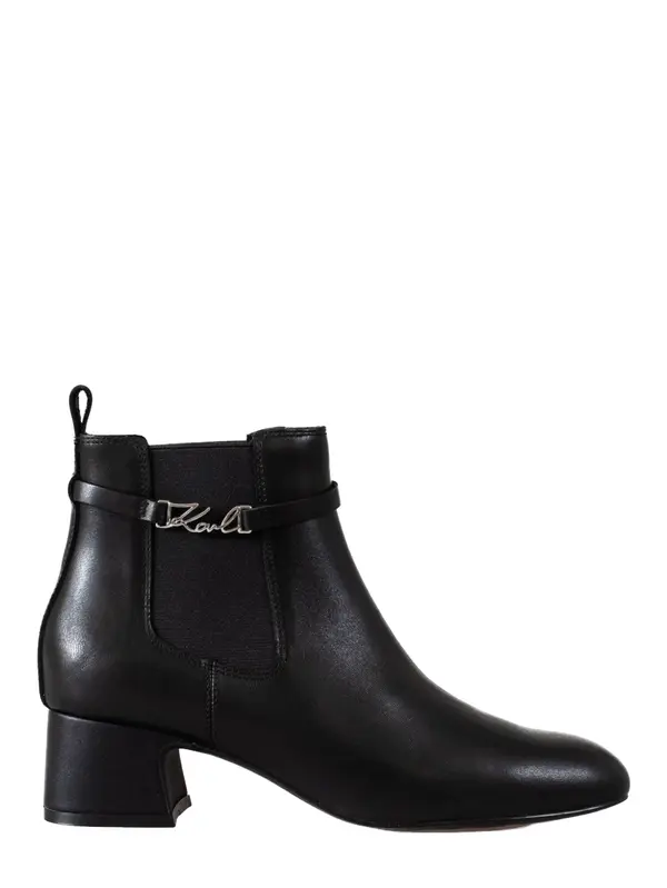 Karl Lagerfeld Bonnie Ankle Boots - Black