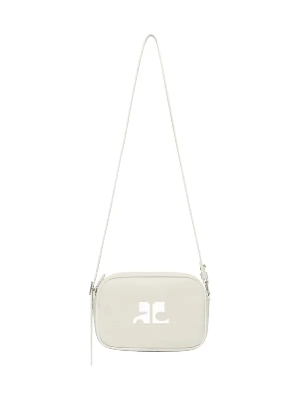COURREGES Reedition Leather Camera Bag - Neutrals