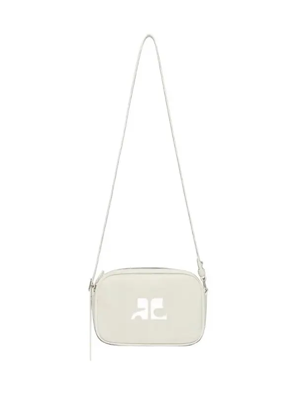 COURREGES Reedition Leather Camera Bag - Neutrals