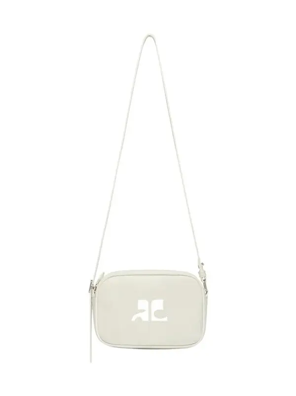 COURREGES Reedition Leather Camera Bag - Neutrals