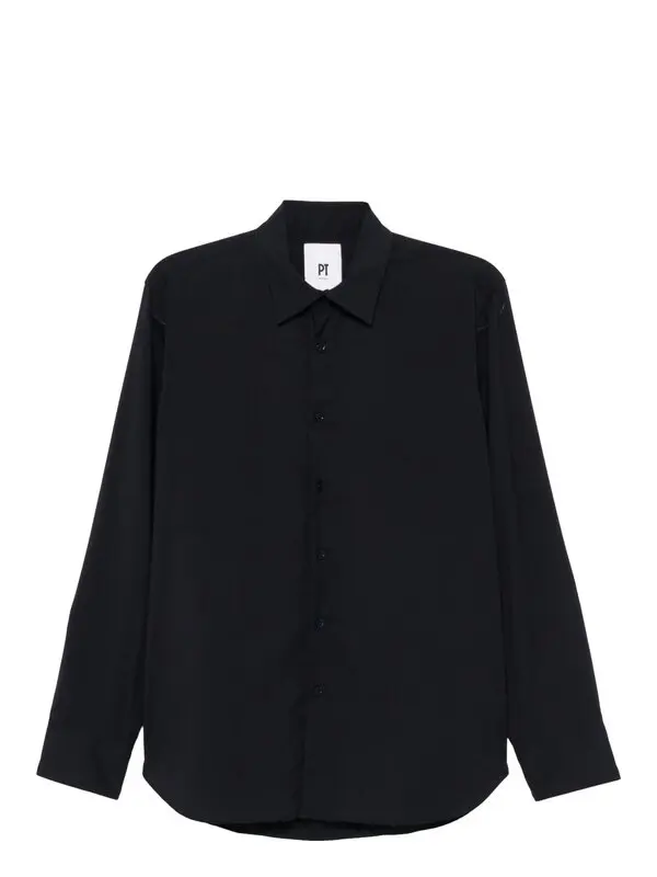 PT TORINO Virgin Wool Shirt - Blue