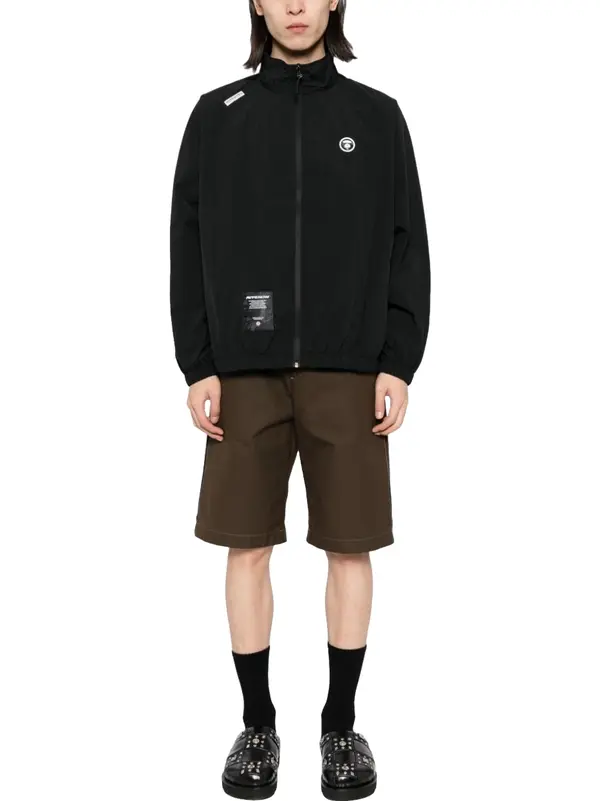AAPE BY *A BATHING APE Logo-patch Jacket - Black