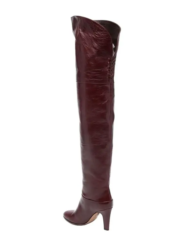 Chloé 80mm Eve Boots - Red