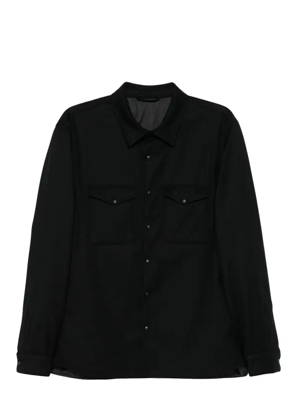ERALDO Virgin Wool Shirt Jacket - Black
