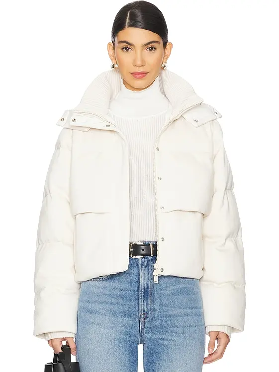 Simkhai Lana Puffer Jacket - Cream