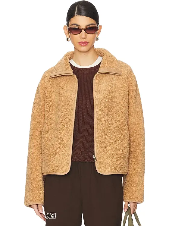 Velvet By Graham & Spencer Reba Sherpa Jacket - Tan