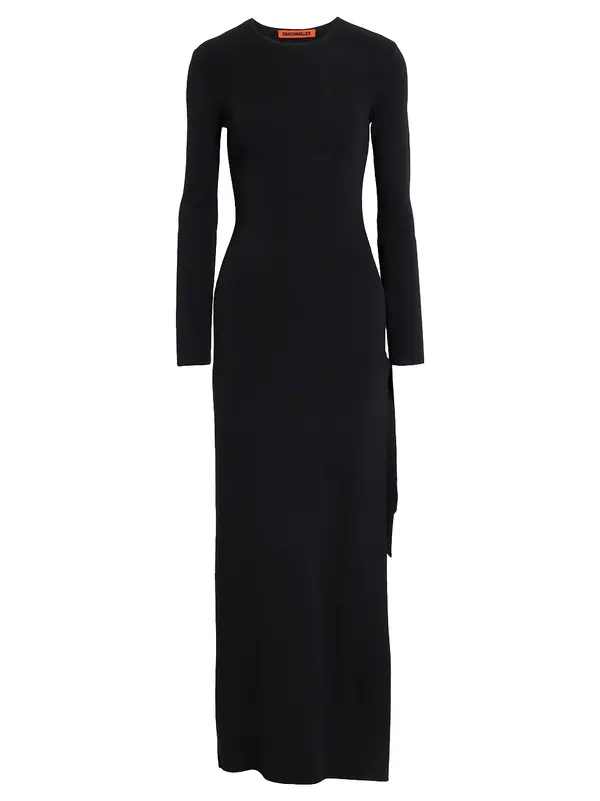 SIMONMILLER Junjo Knitted Maxi Dress - Black