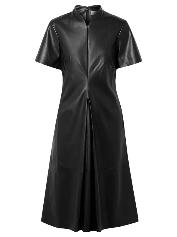 Proenza Schouler Ester Pleated Midi Dress - Black