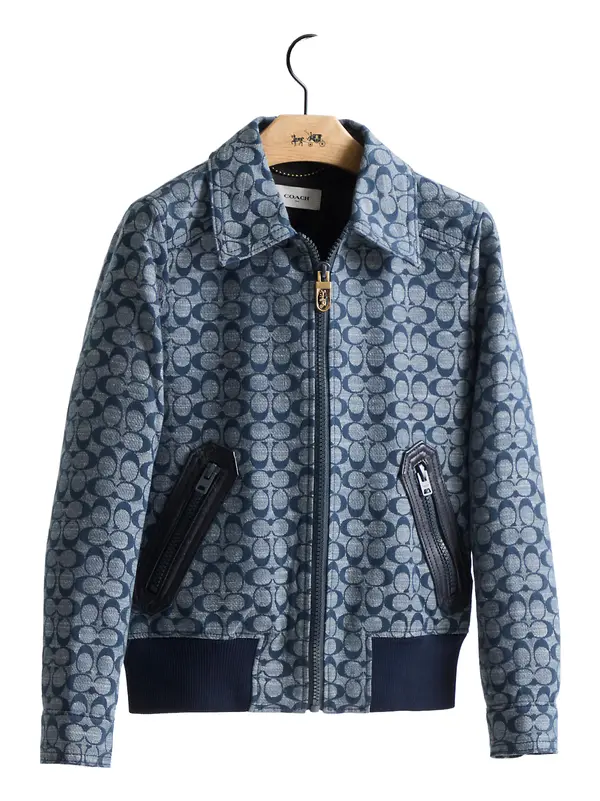 COACH® Restored Signature Blouson Jacket - Chambray