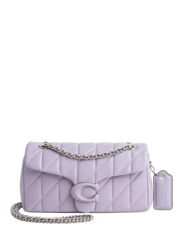 COACH Tabby Shoulder Bag 26 With Quilting - Silver/soft Purple