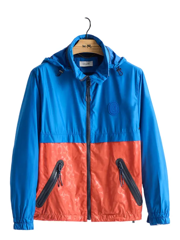 Coach Restored Core Windbreaker - Blue/orange