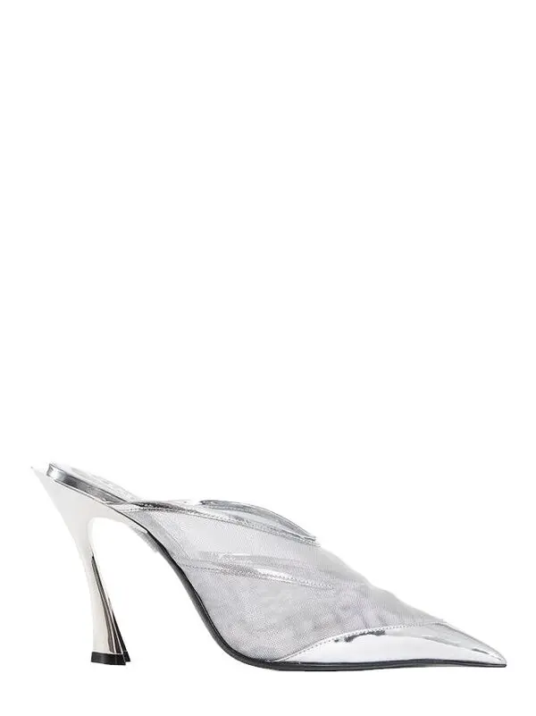 MUGLER Mules - Silver