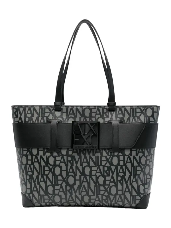 Armani Exchange Logo-print Tote Bag - Black