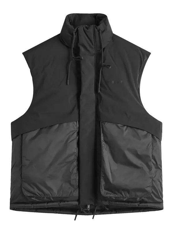 REPRESENT Layered Puffer Gilet - Jet Black